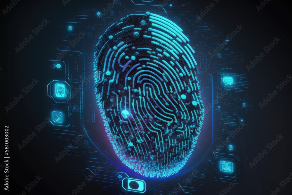Concept Highlights The Use Of Biometric Identification Specifically Fingerprint Scans To