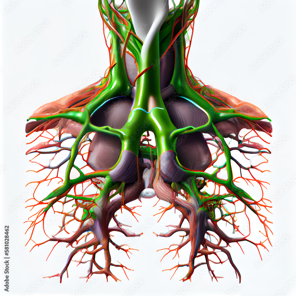 Ai Human Lymph Nodes Anatomy 素材庫插圖 Adobe Stock