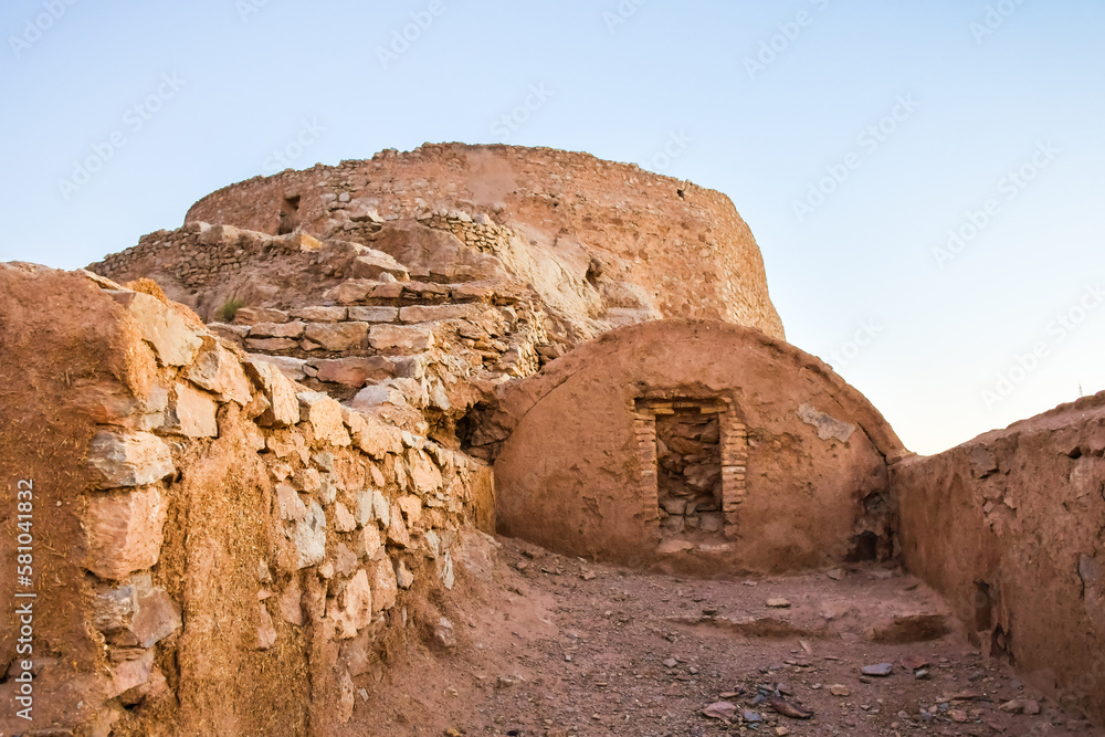 Fire temple on hilltop built by zoroastrians - old ancient civilization ...