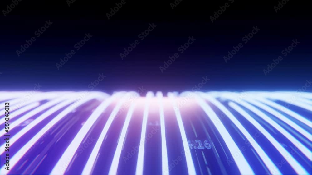 Big Data Digital Business Hitech Background/ 4k animation of an ...