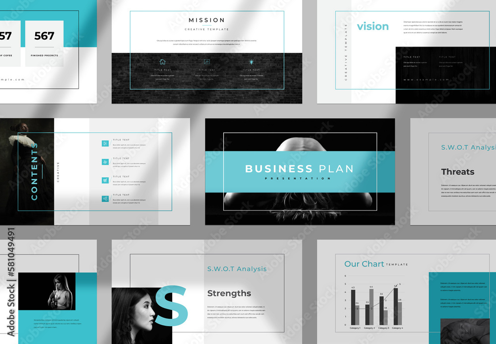 Business Plan Presentation Stock Template | Adobe Stock