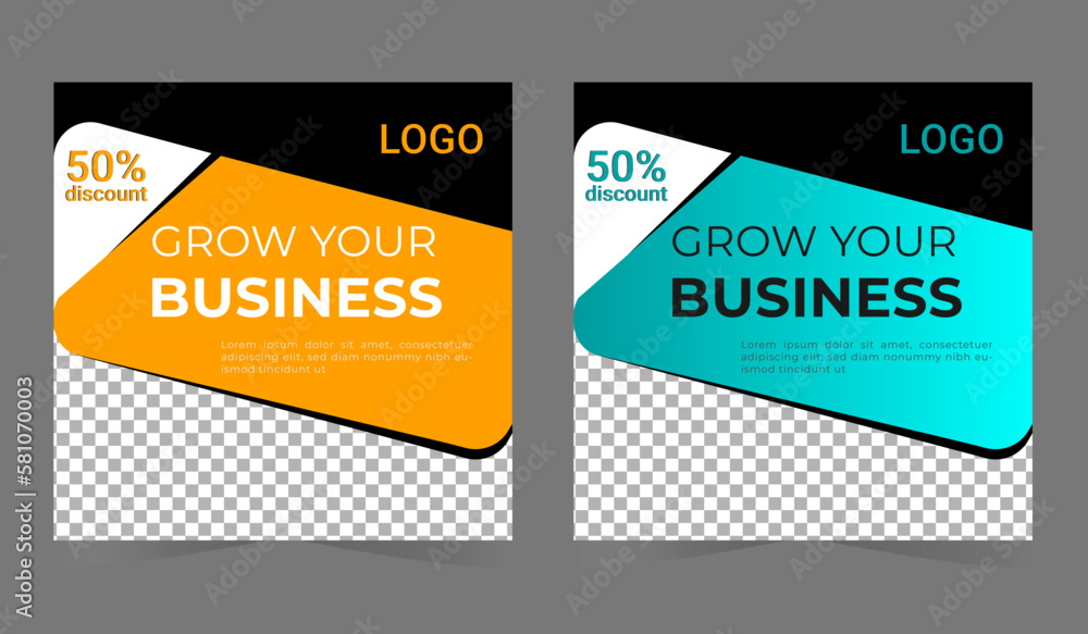 business post design. Suitable for social media post and web internet ...