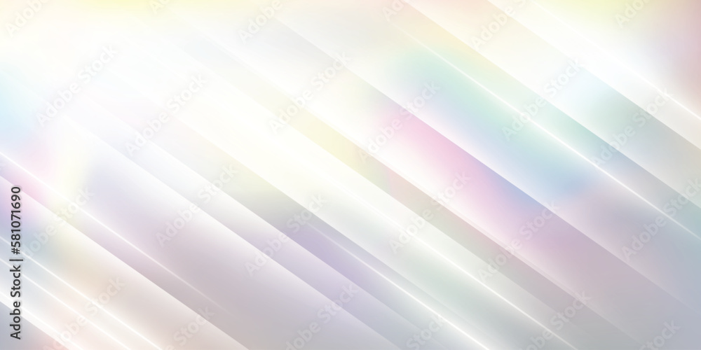Rainbow light line prism effect, transparent background. Hologram ...