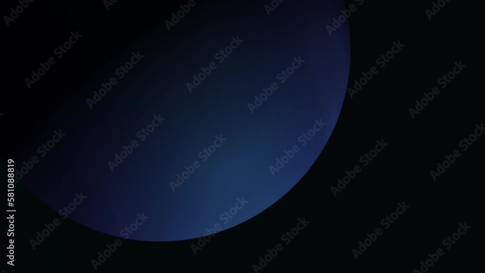 Spinning Neptune planet in rotation, Neptune planet rotating his own ...