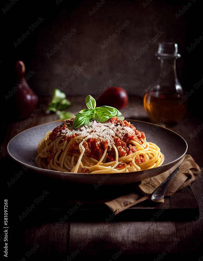 Spaghetti Bolognese Stock Illustration | Adobe Stock