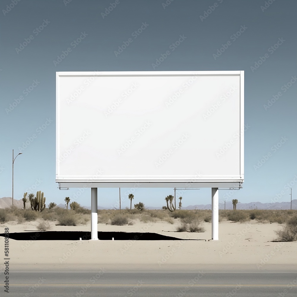 Mockup panneau publicitaire Stock Illustration | Adobe Stock