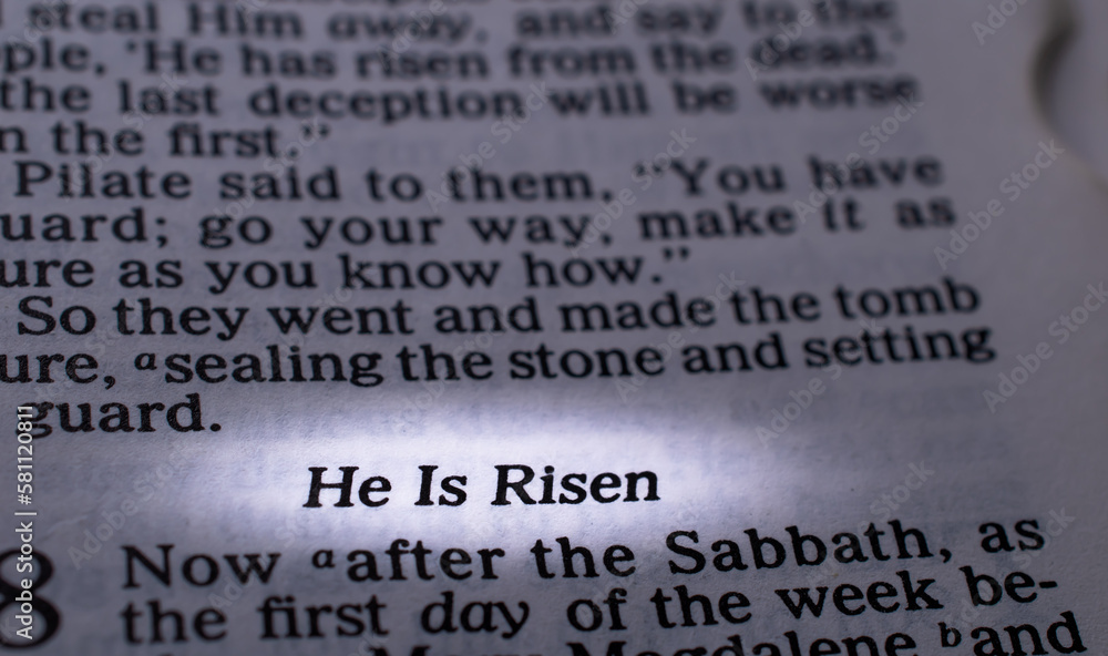 His is Risen Stock Photo | Adobe Stock