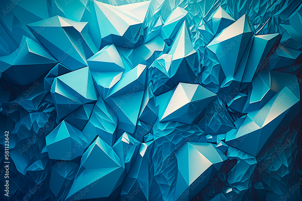Geometric blue ice texture background Flat texture. - Frosty, icy ...