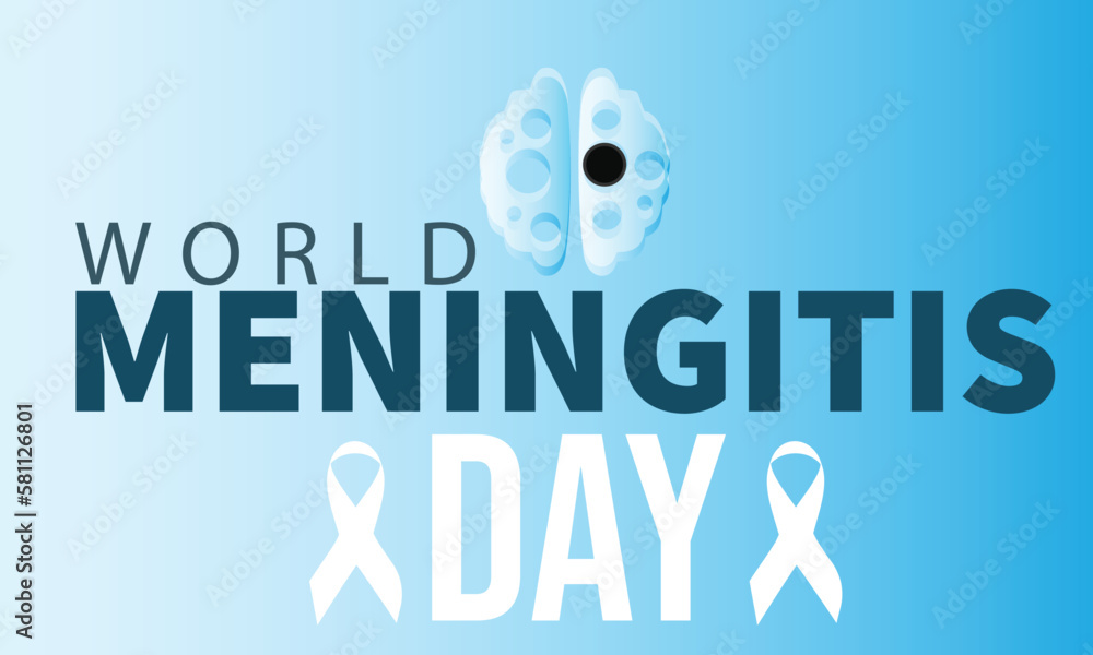 World Meningitis Day. Template for background, banner, card, poster ...