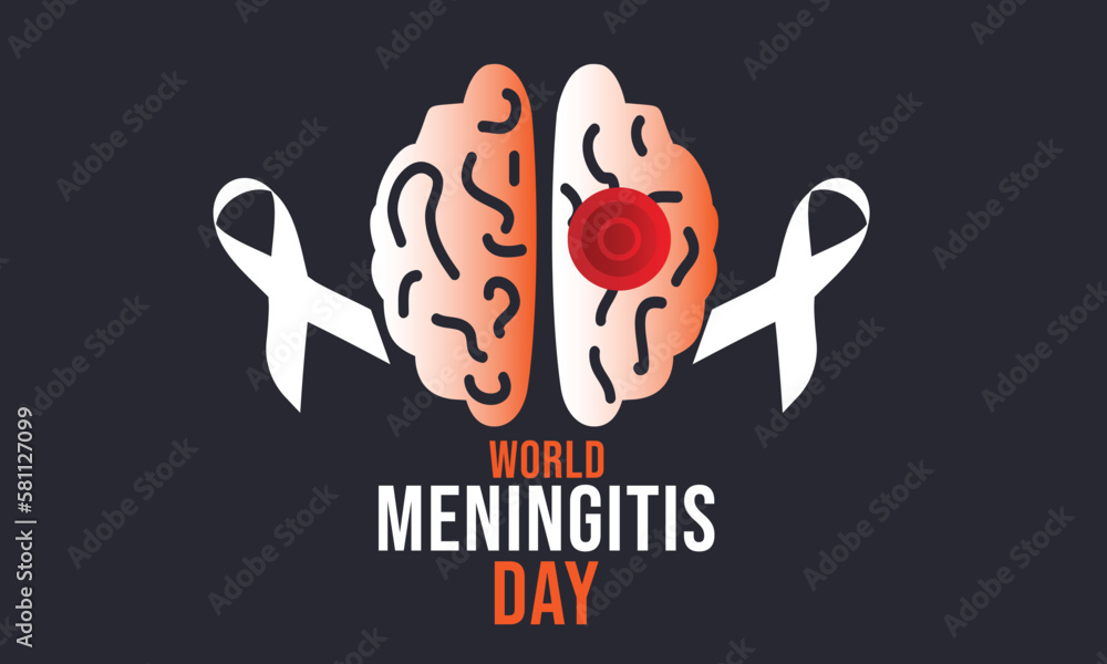 World Meningitis Day. Template for background, banner, card, poster ...