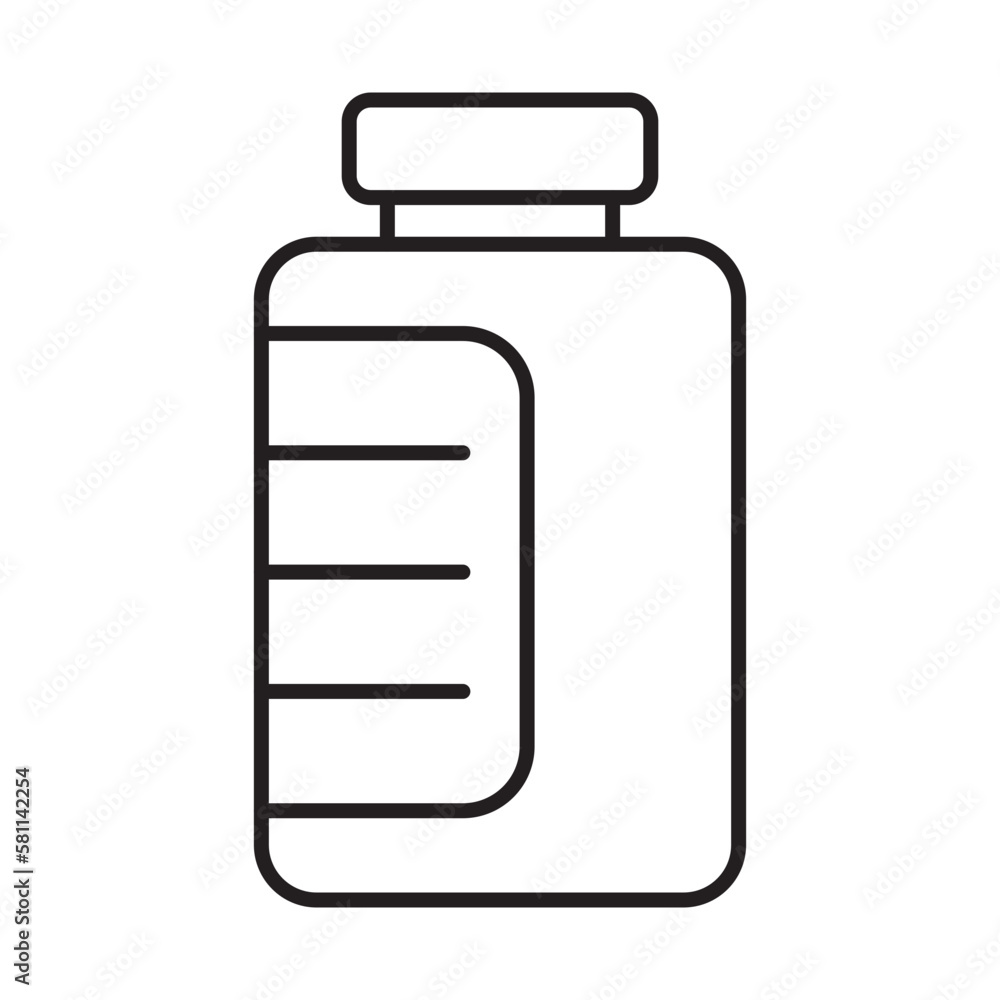 Vials Icon Design Stock Vector | Adobe Stock