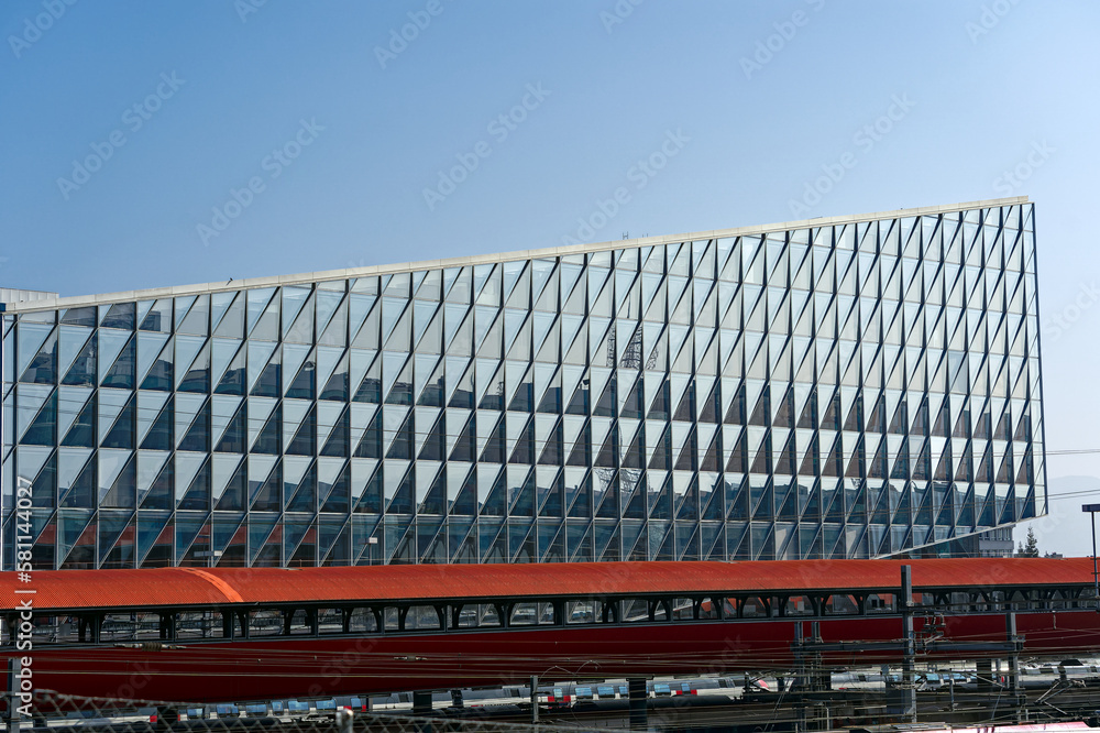 Modern office building with headquarters of Japan Tobacco International ...
