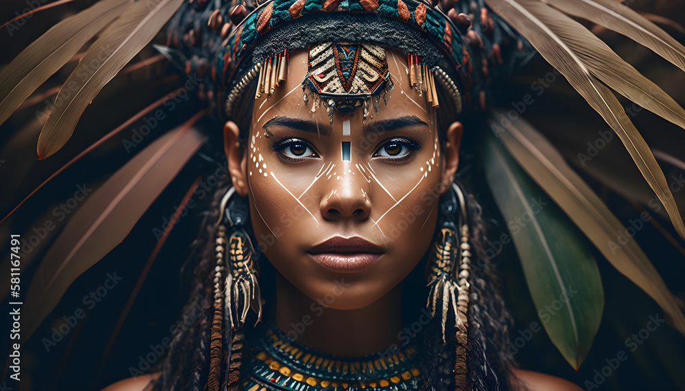 Beautiful Woman of the Amazon, Power and Beauty of the Indigenous ...