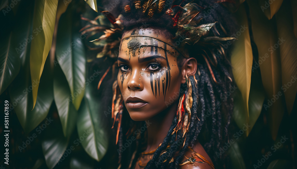 Beautiful Woman of the Amazon, Power and Beauty of the Indigenous ...