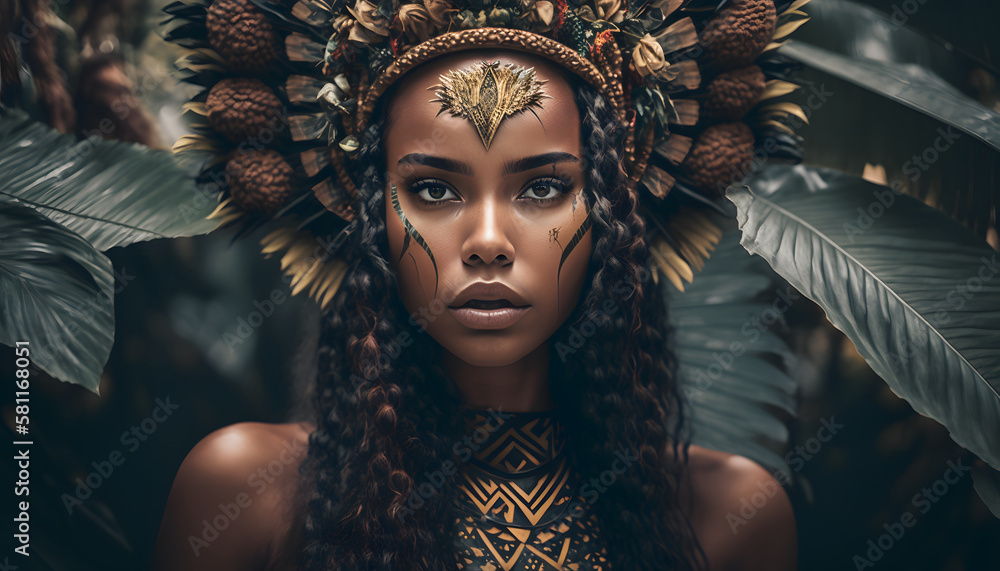 Beautiful Woman of the Amazon, Power and Beauty of the Indigenous ...