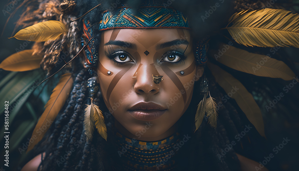 Beautiful Woman of the Amazon, Power and Beauty of the Indigenous ...