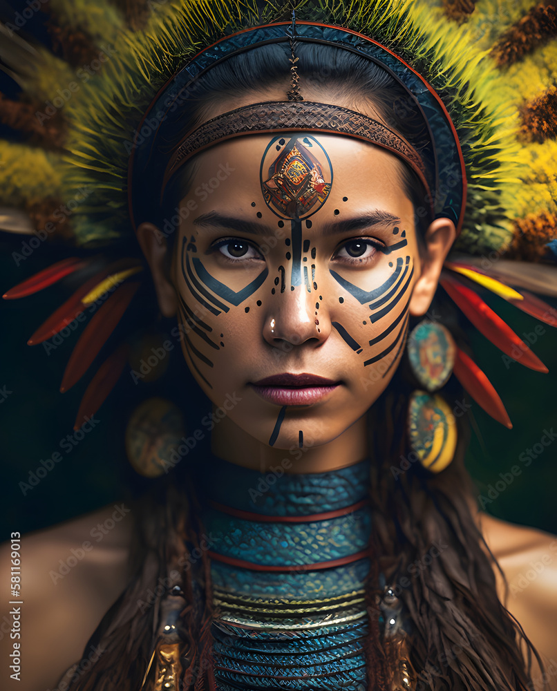 Beautiful Woman of the Amazon, Power and Beauty of the Indigenous ...