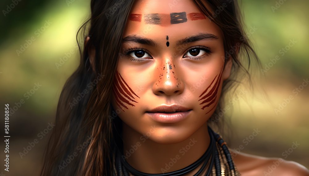 Beautiful Woman of the Amazon, Power and Beauty of the Indigenous ...