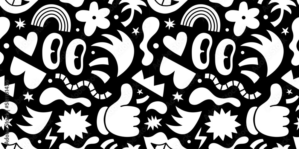 Doodle Art Wallpaper Black And White - Infoupdate.org