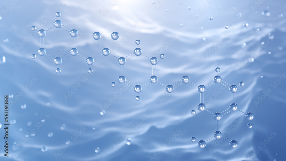 sulfasalazine molecular structure, 3d model molecule, sulfonamides ...