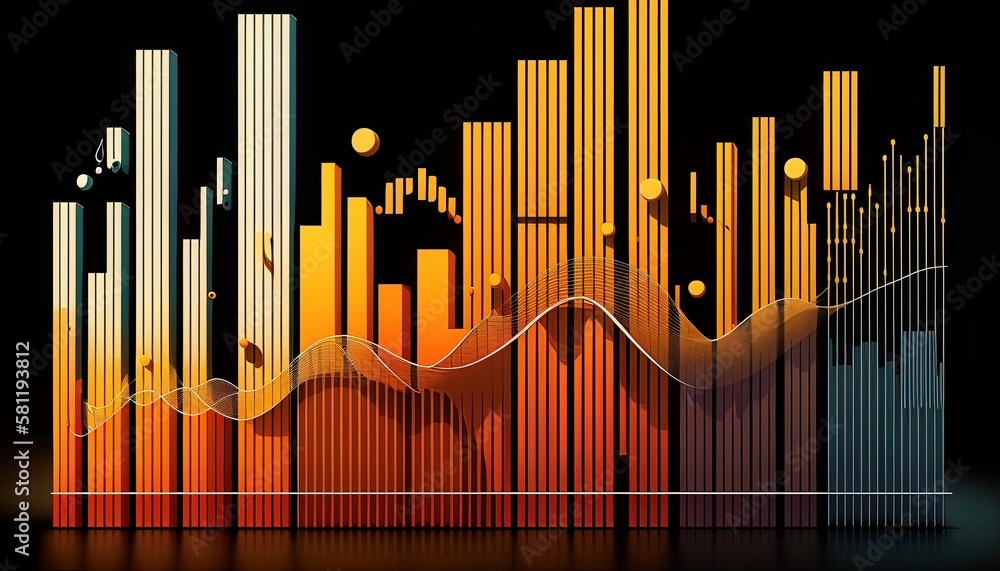 A series of bar graphs or that represent the frequency and intensity of ...