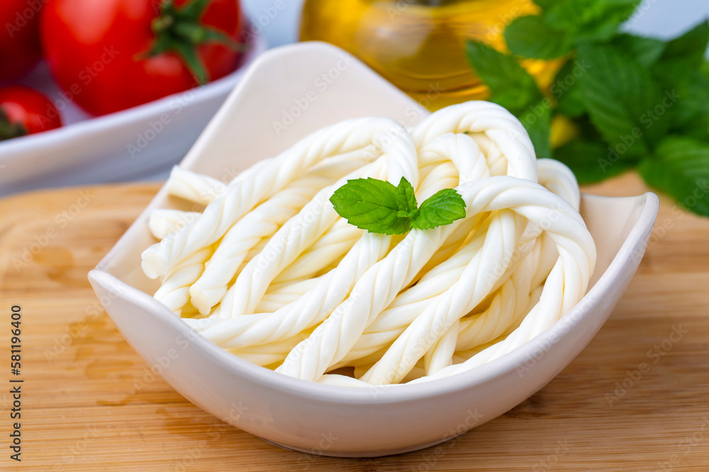 Turkish cheese varieties; ball cheese, milk drop cheese (Turkish name ...