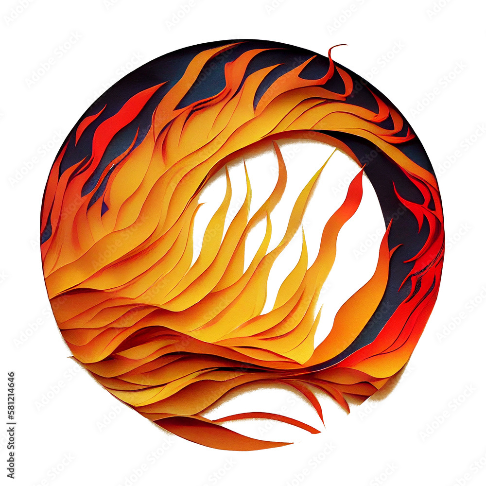 The Element of Fire, fire elemental element abstract symbolic idea of ...