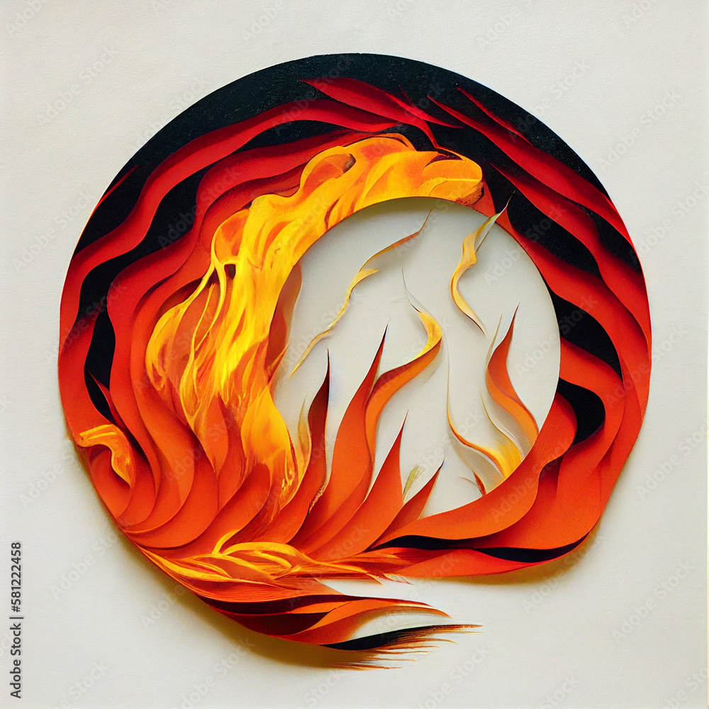 The Element of Fire, fire elemental element abstract symbolic idea of ...