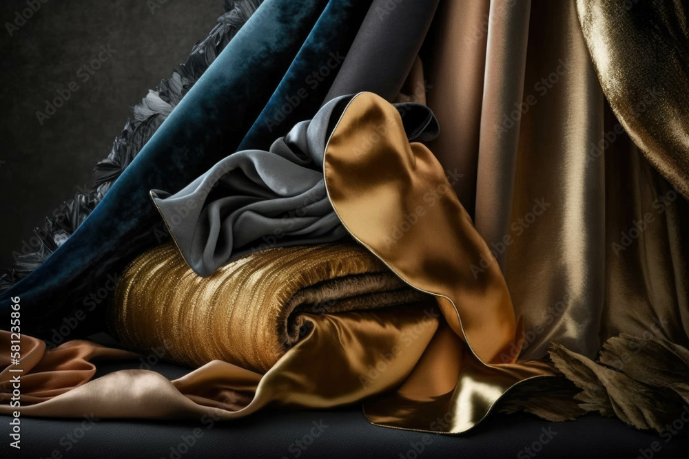 Luxurious textures of plump velvet soft suede and shimmering silks ...