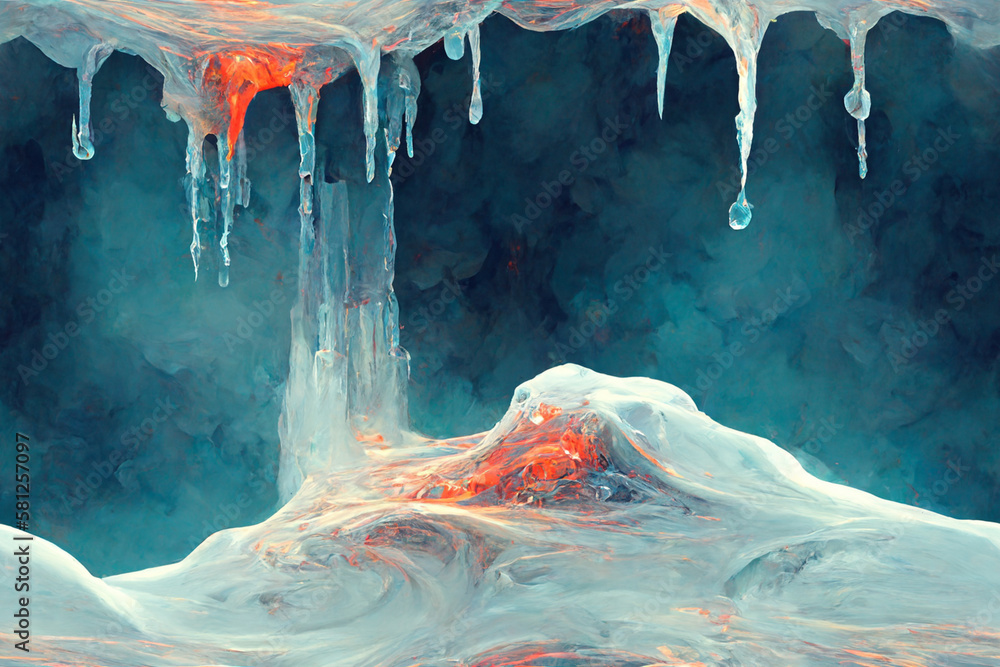 Dripping molten ice pattern, stunning texture, seamless wallpaper ...