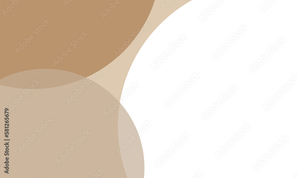 Brown color circles background with overlap layer. For wallpaper, cover ...