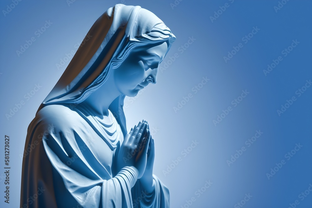 Background of Mary Mother of Jesus Christ. Wallpaper illustration. Side ...