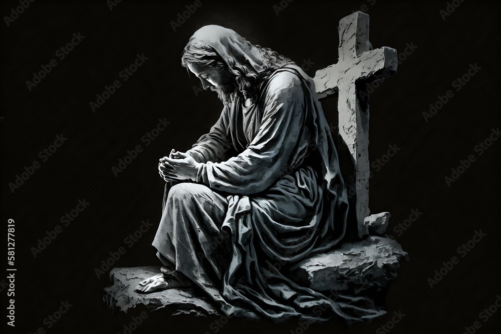 Wallpaper Illustration and background of Jesus Christ. Concept of ...