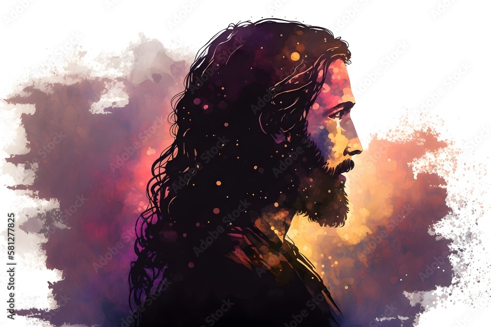 Wallpaper Illustration and background of Jesus Christ. Concept of ...