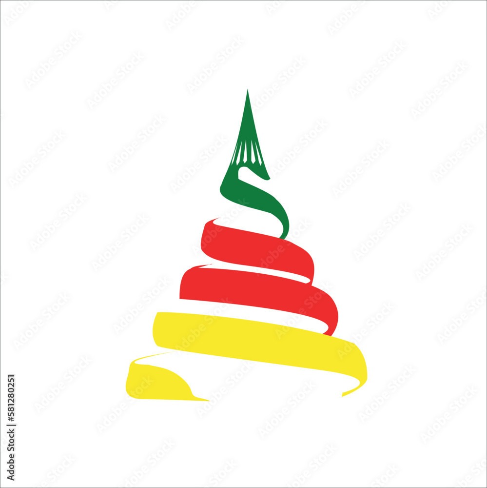 Yaounde Monument of the reunification of Cameroon, with the colors of ...