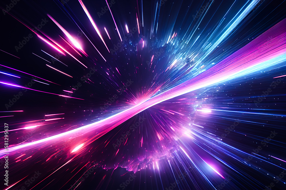 anime space travel at the speed of light. Generative AI, Generative, AI ...