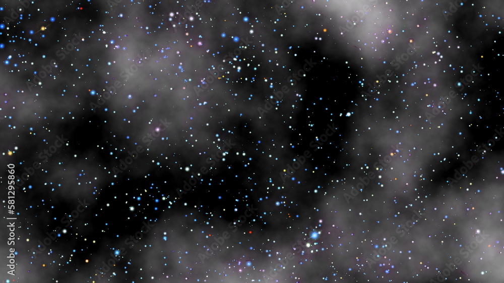 Star glow in white cloud dark background. 2D layout illustration Stock ...