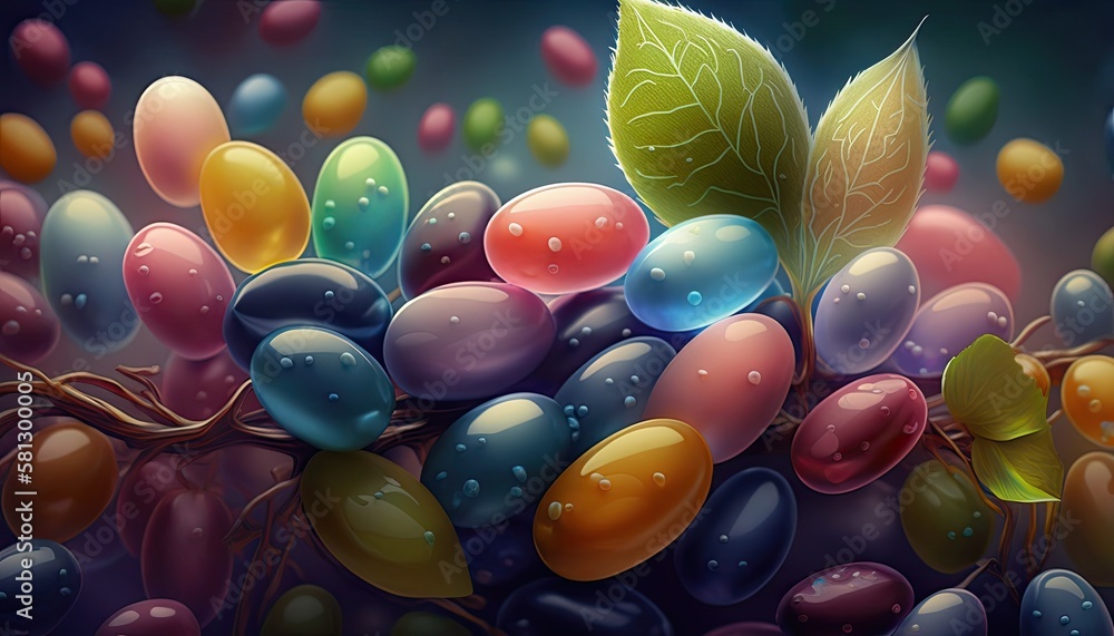Beautiful Colorful Artistic Designer Easter Jelly beans wallpaper for ...