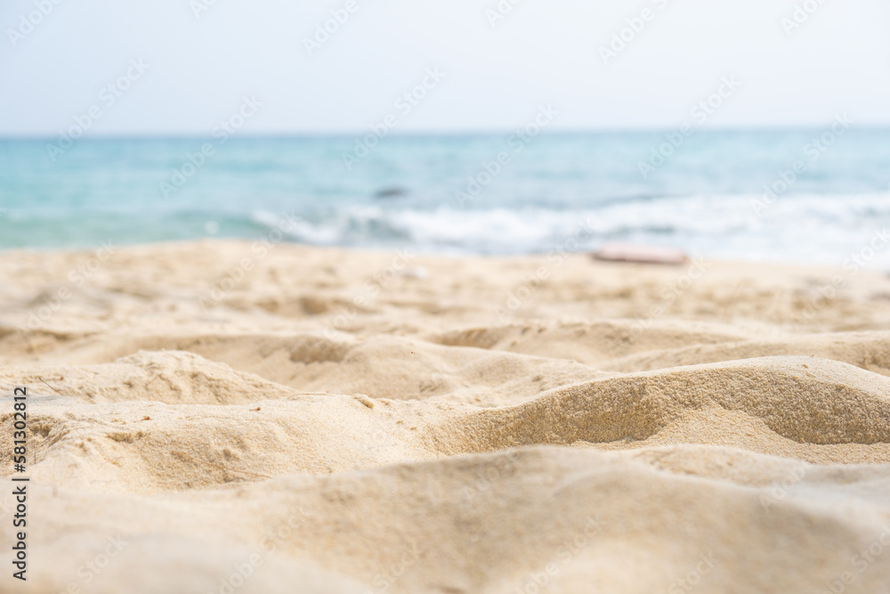Beach sand and background tropical water sea paradise beaches in the ...