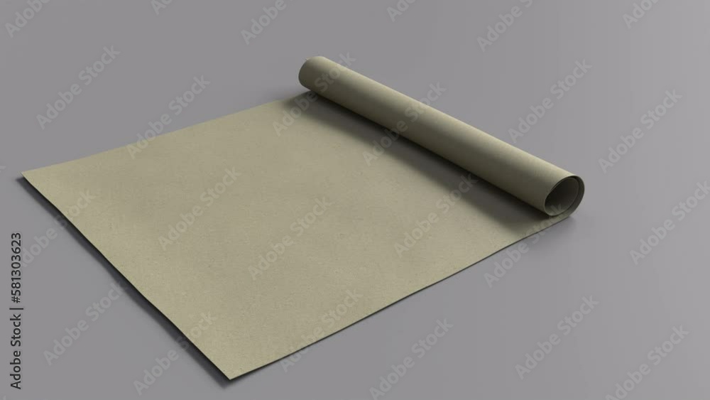 Roll up and roll down white paper like scripture,leather with alpha and ...