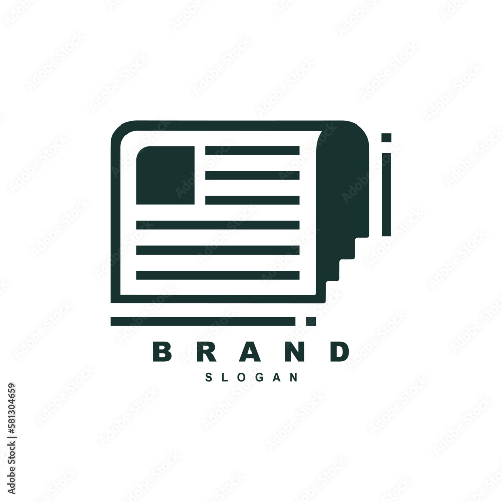 Vintage retro newspaper logo design. Breaking news vector template ...