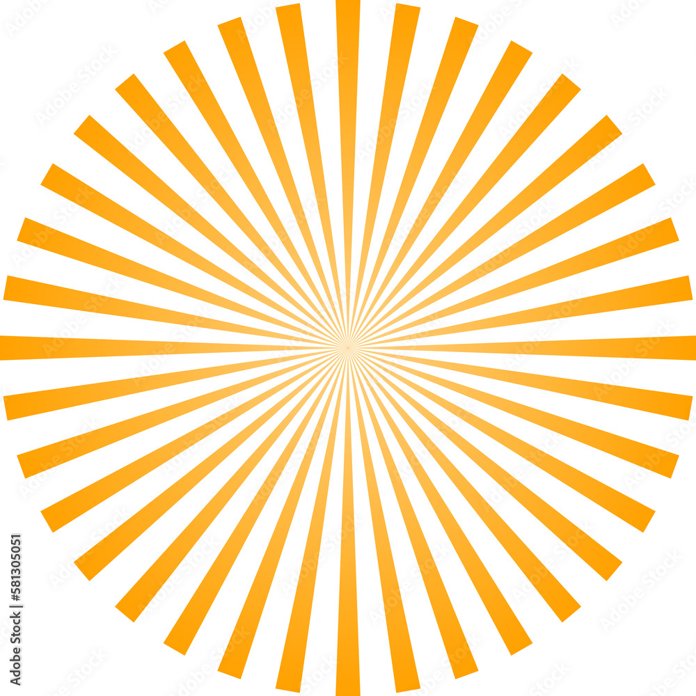 sunburst illustration, png with transparent background Stock ...
