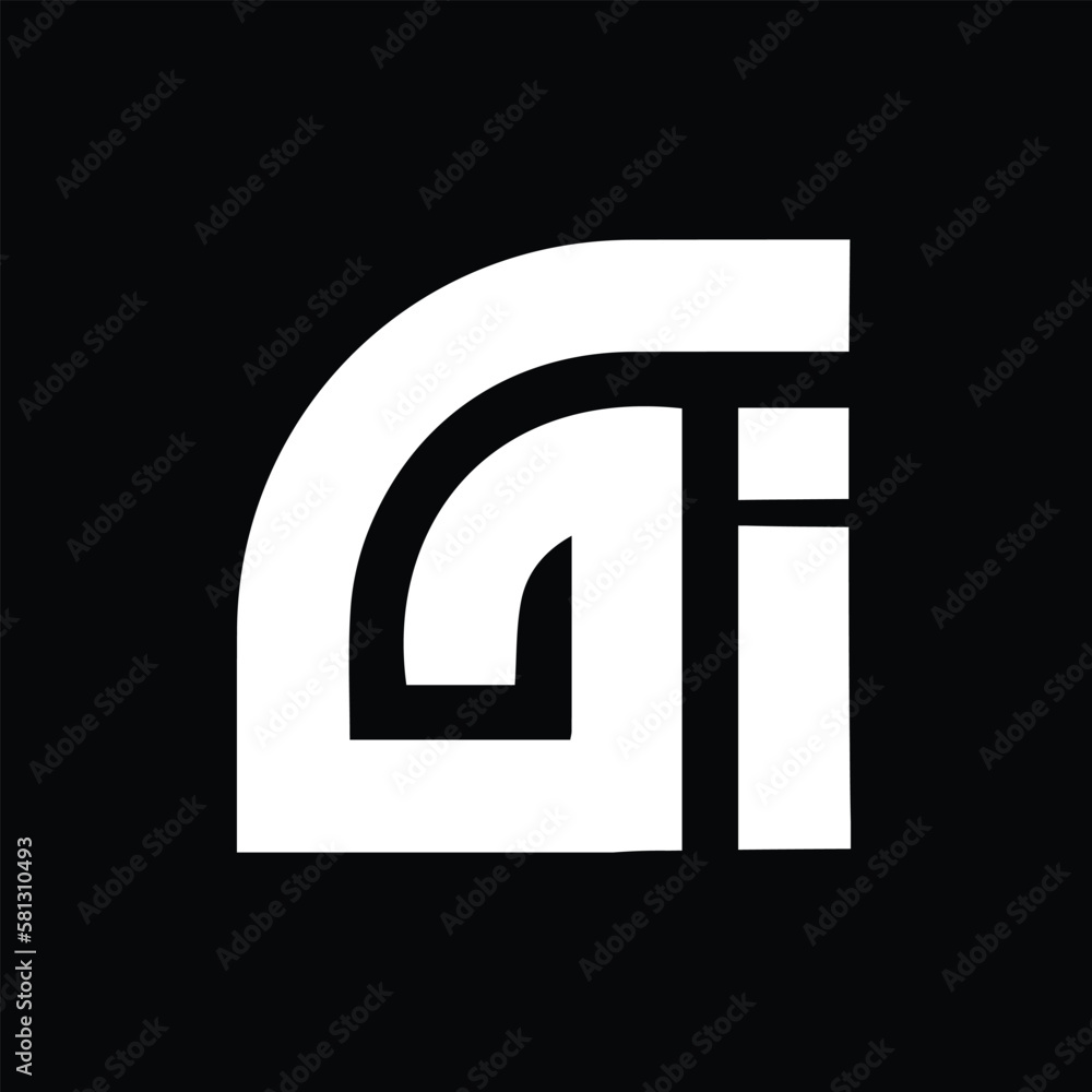 GI GI Logo Design, Creative Minimal Letter GI GI Monogram Stock Vector ...