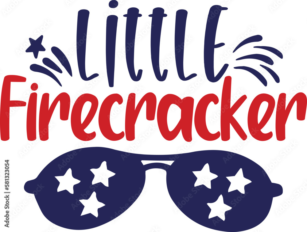 Little firecracker 4th of July T-shirt design, Happy 4th of July ...