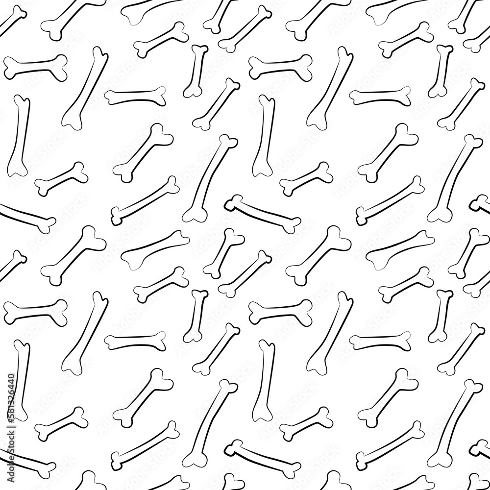 Seamless Bone Pattern, Halloween background. Stock Illustration | Adobe ... Seamless Bone Pattern, Halloween background. Stock Illustration | Adobe ...