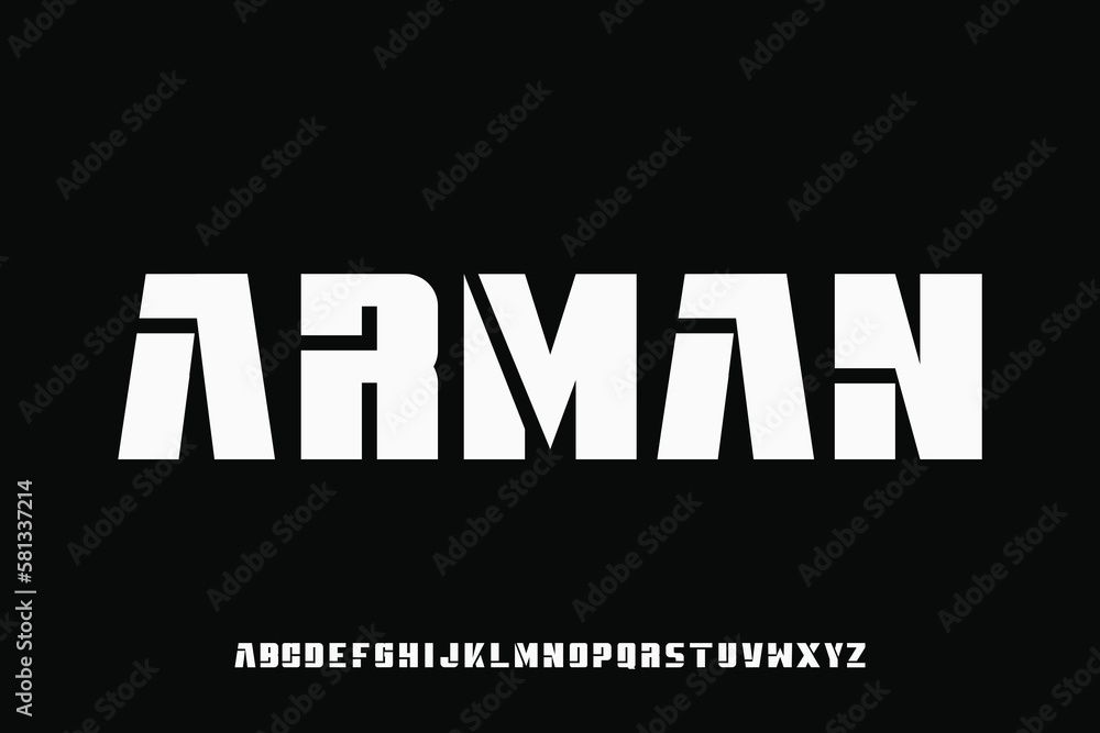 Display font vector design suitable for headline, poster, and many more ...