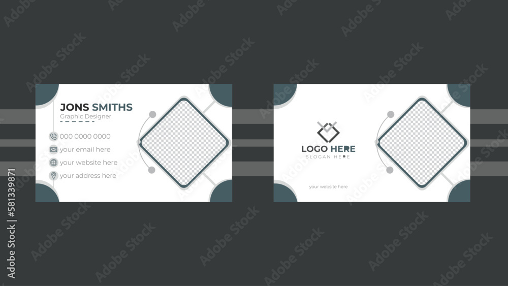 Latest Modern Double-sided creative business card print template for ...
