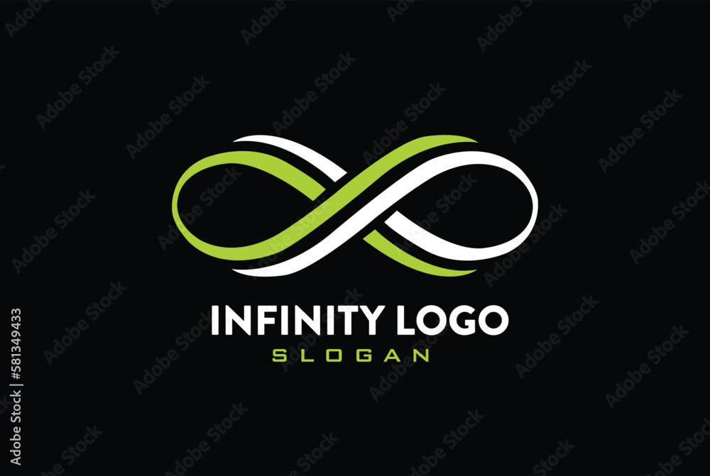 Infinity Symbol Icon or Logo Template. Vector Illustration. Stock ...