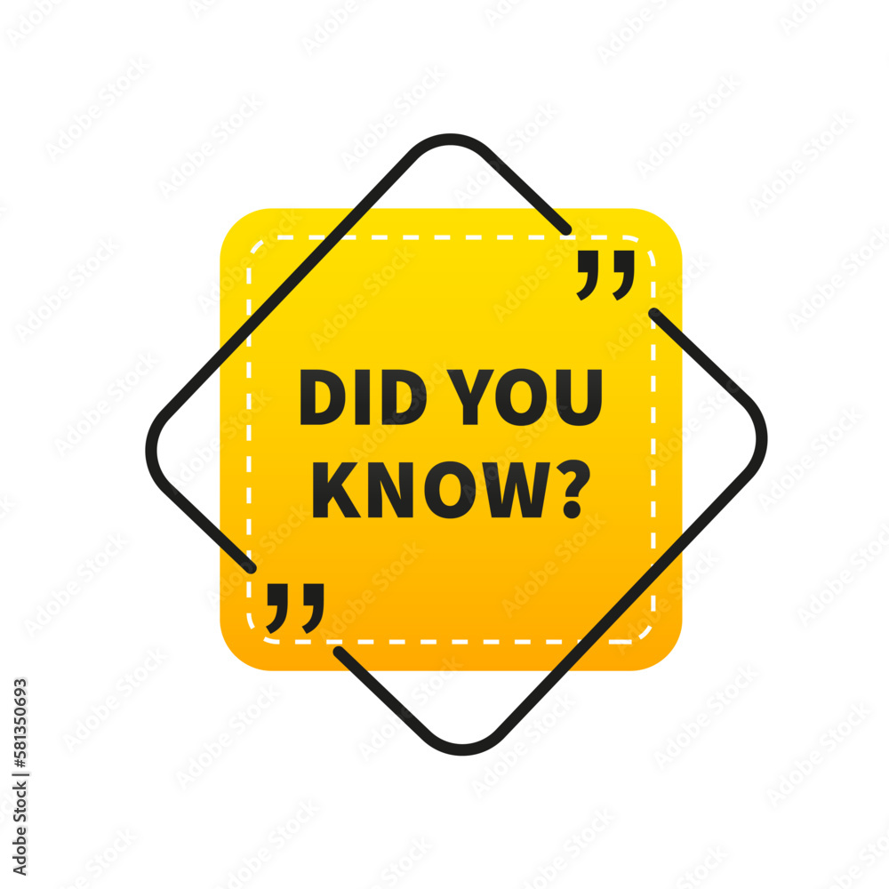 Quote banner with text. do you know Question mark about a special offer ...