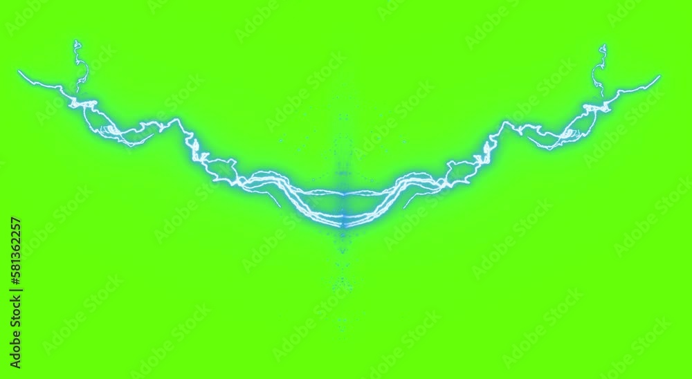 Lightning Strikes On Green Screen Background 4K - Stunning Lightning In ...